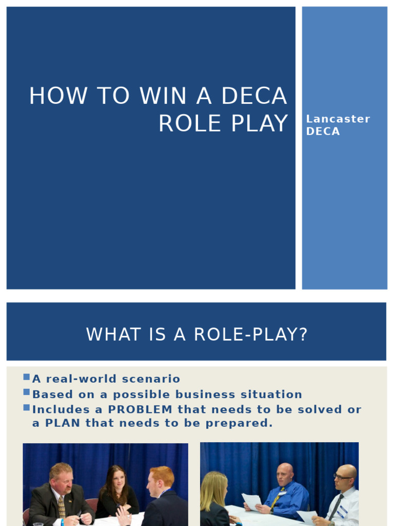 Winning Strategies for DECA Role Plays | PDF | Risk | Business