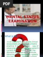 Mental Status Exam Overview | PDF | Hallucination | Delusion