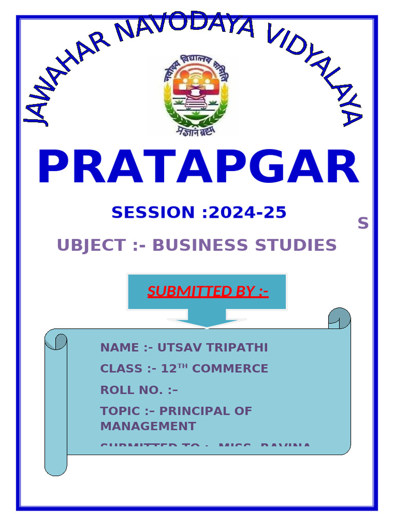 Project Front Page | PDF