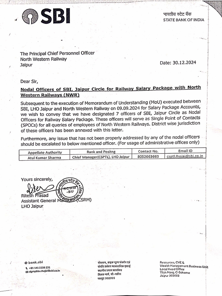 SBI Salary Bank Account Benefits | PDF