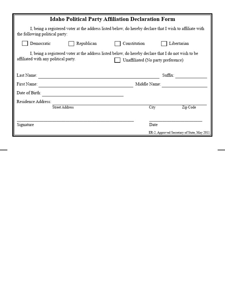 Party Affiliation | PDF | The United States | Accountability