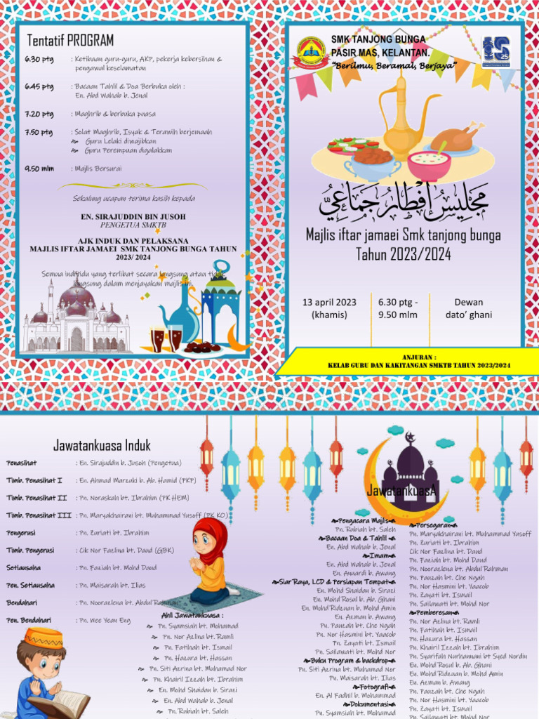 Buku Program Iftar Jamaie 2023 SMKTB | PDF