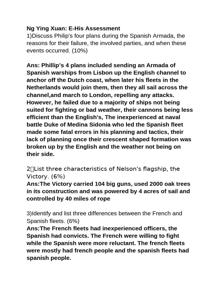 NG Ying Xuan - E-His Assessment | PDF