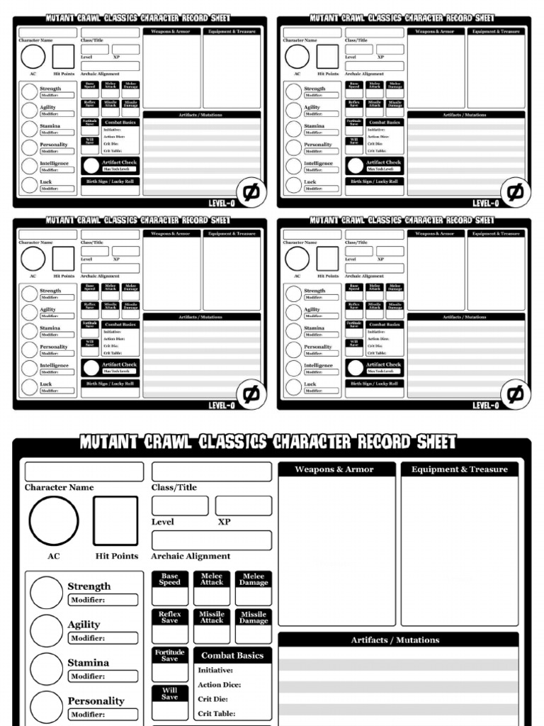 MCC-RPG-Character-Sheets1 | PDF