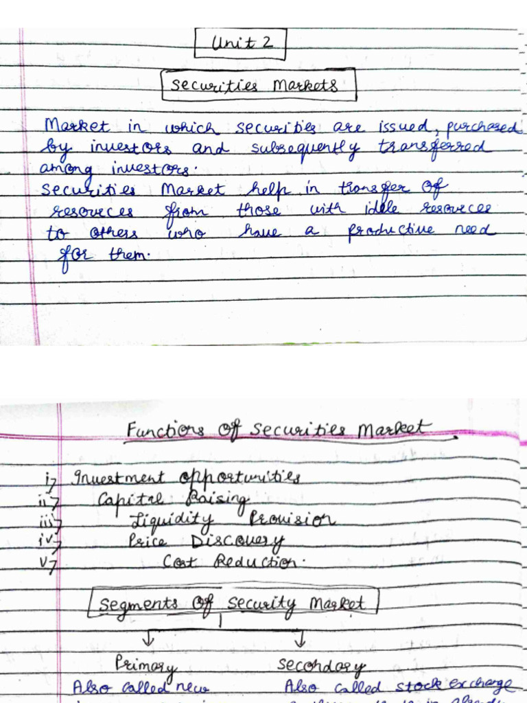 Stock Market Unit 2 | PDF