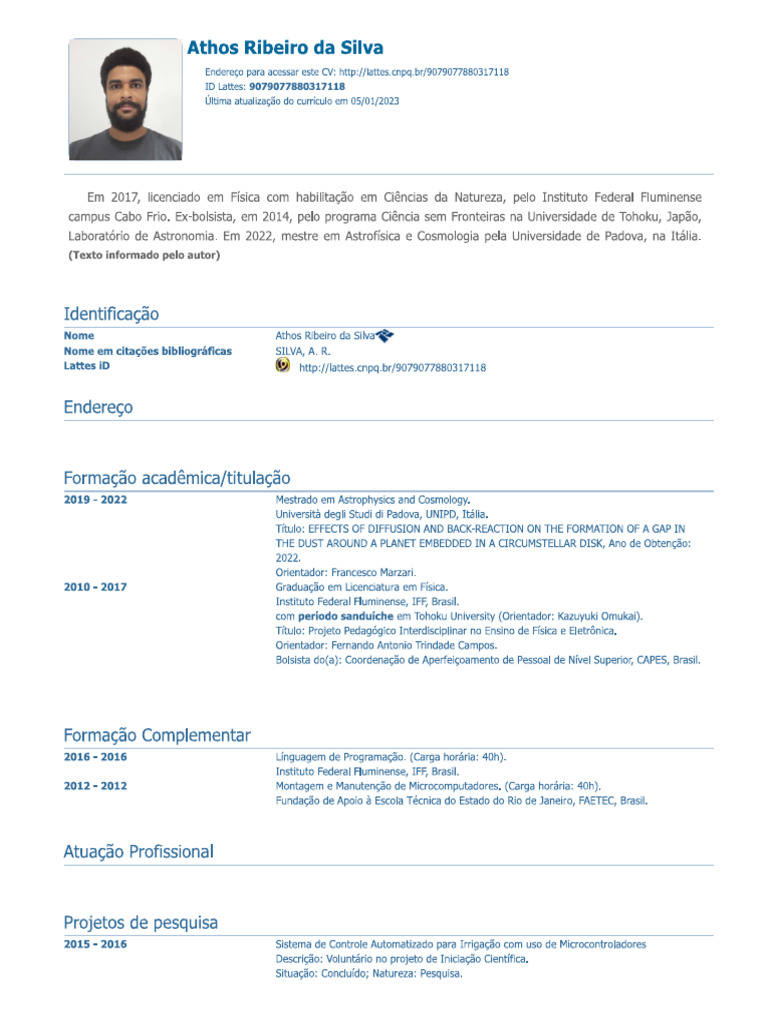 CV Lattes | PDF