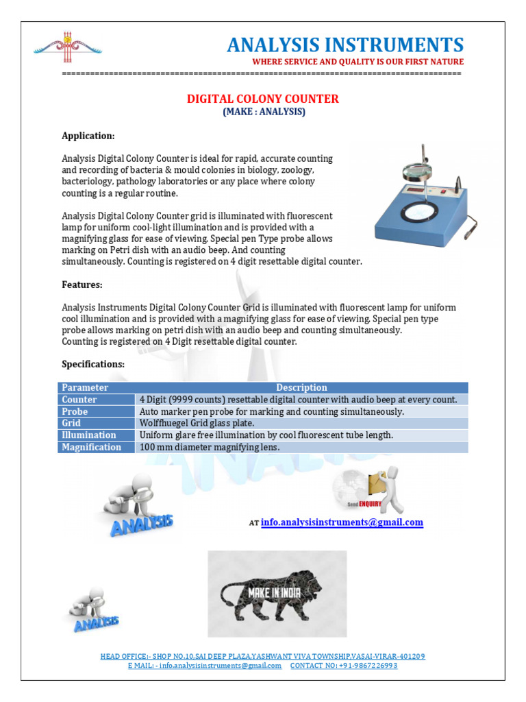 Digital Colony Counter | PDF