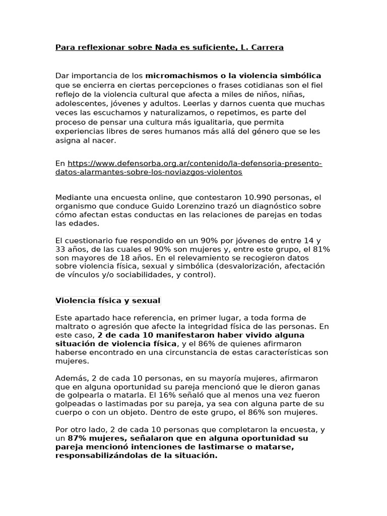 Novia Z Go Violent o | PDF | Violencia | La violencia contra las mujeres