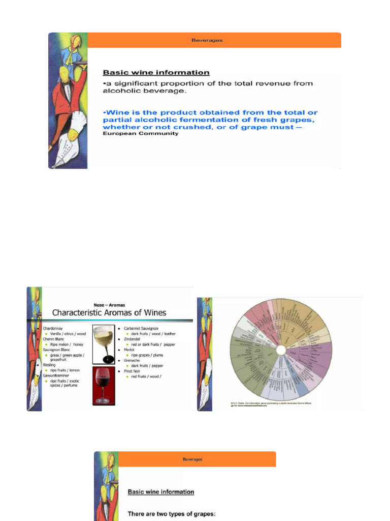 Presentation1 Wine Traning | PDF | Wine | Alcoholic Drinks