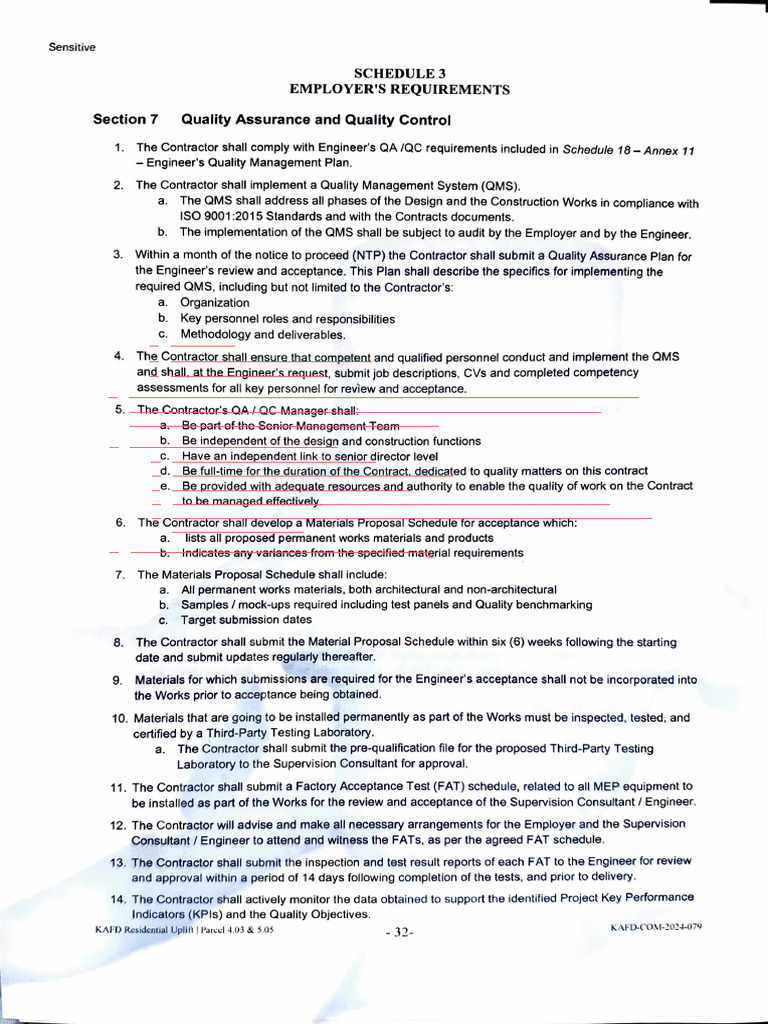 QUALITY REQUIREMENTS | PDF | Quality Assurance | Audit