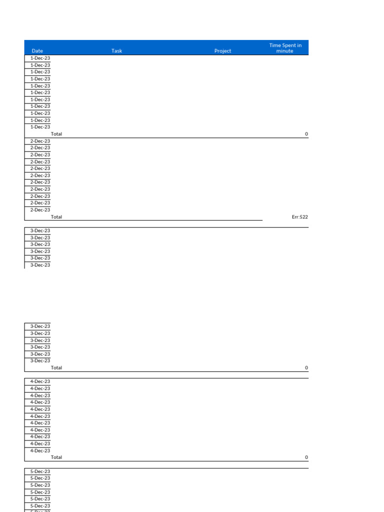 Timesheet Daily Name - DEC 2023 | PDF | Search Engine Optimization ...