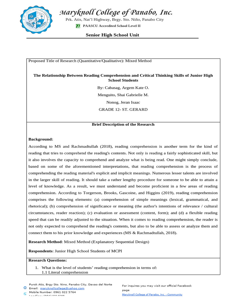 21 | PDF | Reading Comprehension | Critical Thinking