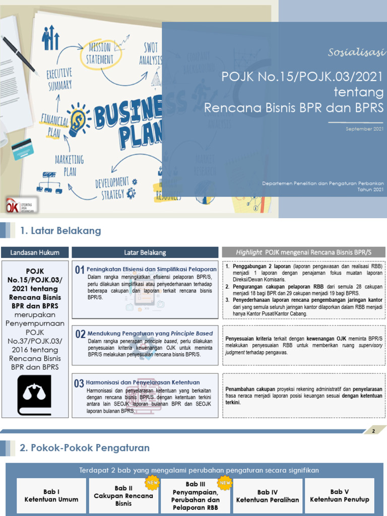 Materi Sosialisasi RBB BPR BPRS | PDF