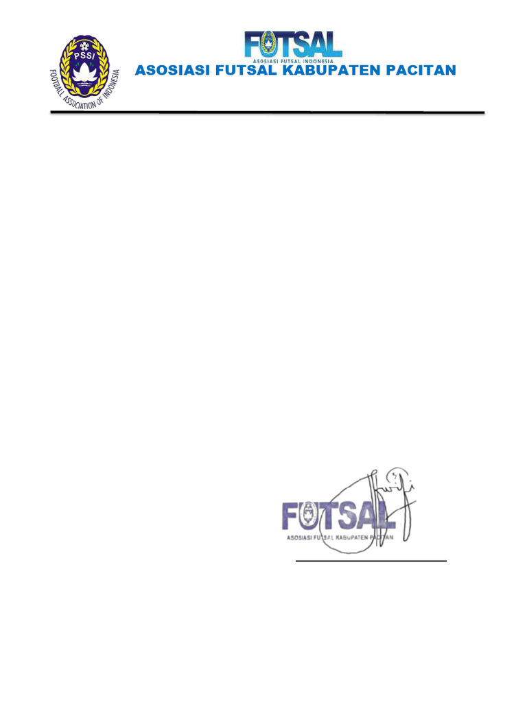 SURAT UNDANGAN Pemiliik Klub Futsal 2024 | PDF
