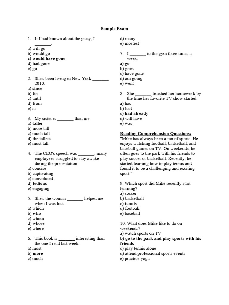 Sample English | PDF