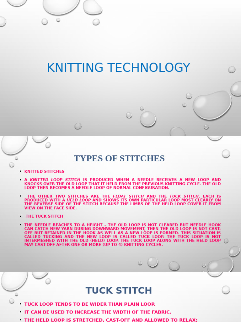 Knitting Technology P2 | PDF | Knitting | Yarn