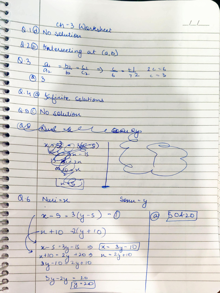 CH 3 Worksheet | PDF