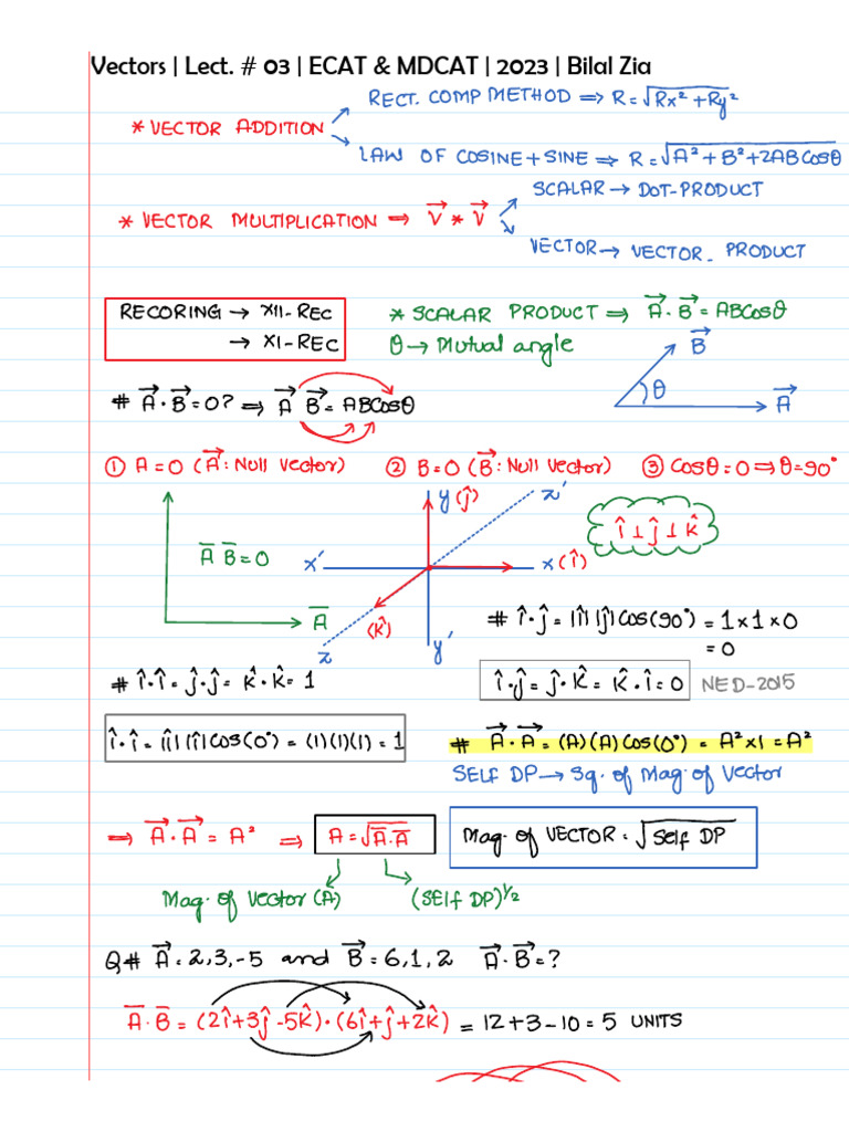 Vectors Practice Sheet | PDF