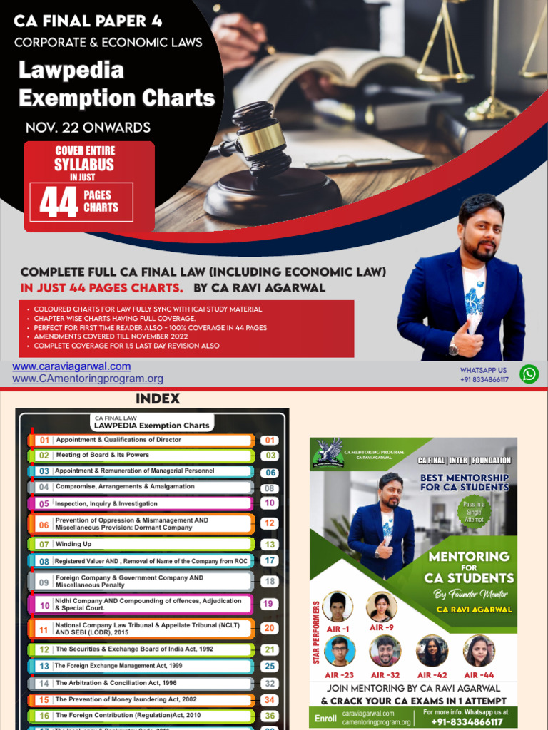 CA Final Law Charts by CA Ravi Agarwal-1-9 | PDF | Justice | Crime ...