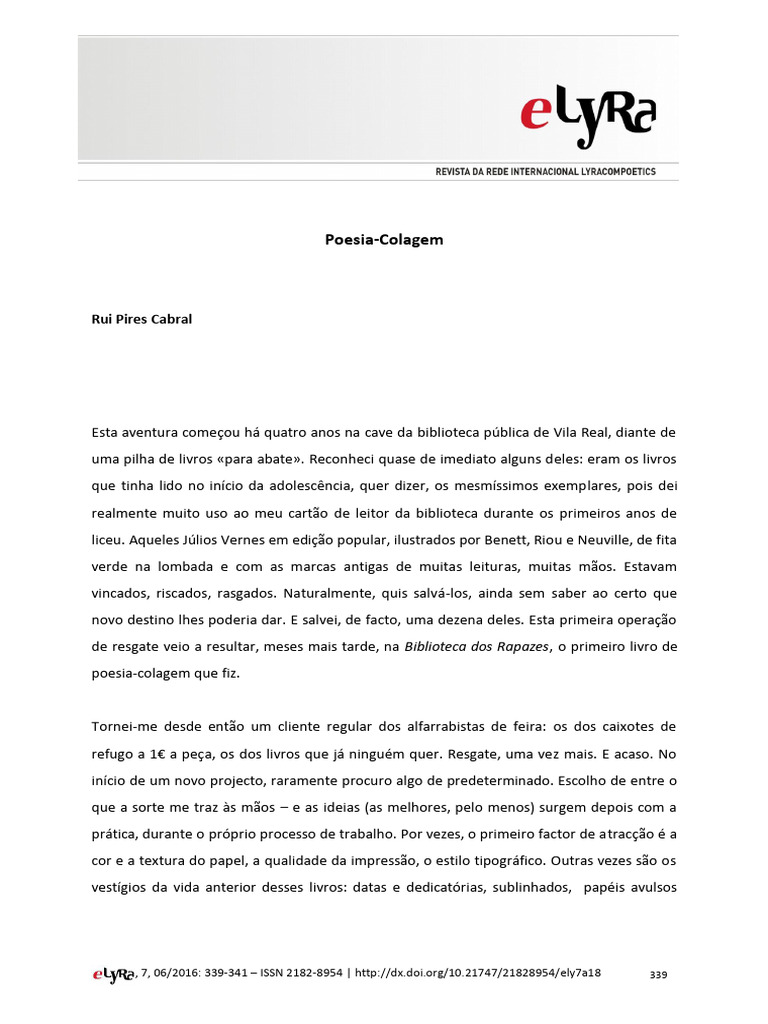 Poesia_colagem | PDF | Imagem | Universo