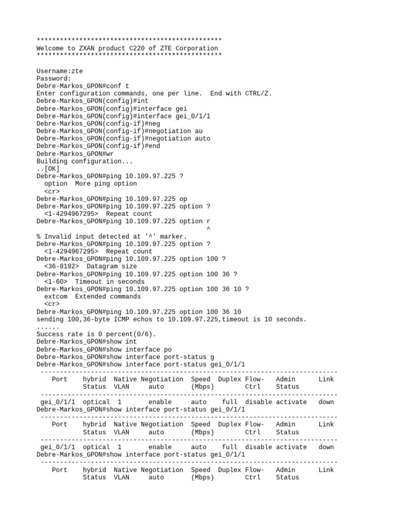 dmx-gpon-sh-cmds | PDF | Bit Rate | Computer Standards