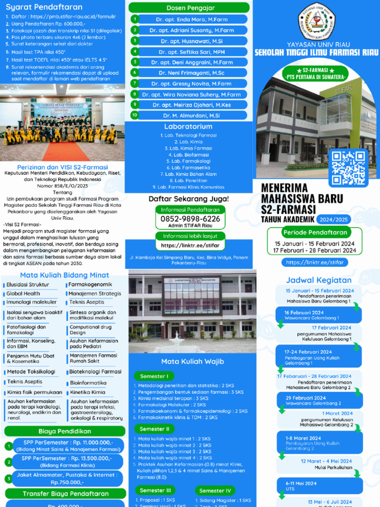 Brosur S2-Farmasi STIFAR Riau | PDF