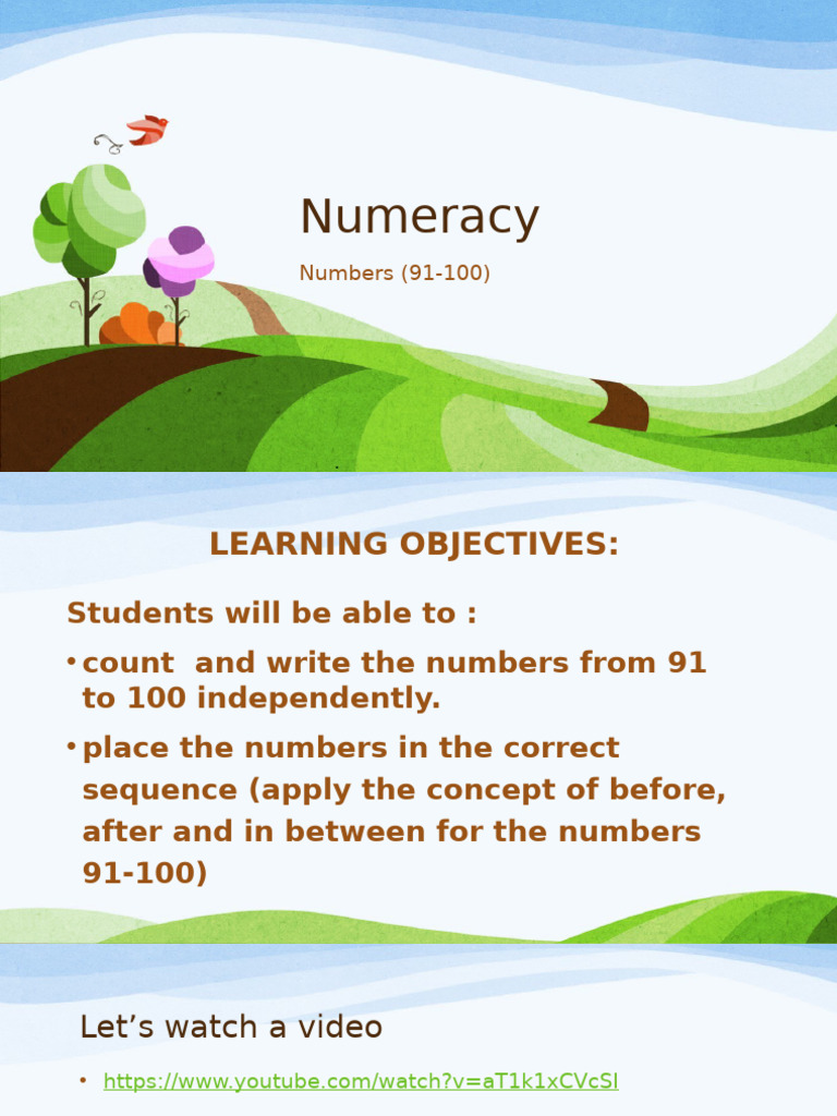 Numbers 91 100 | PDF