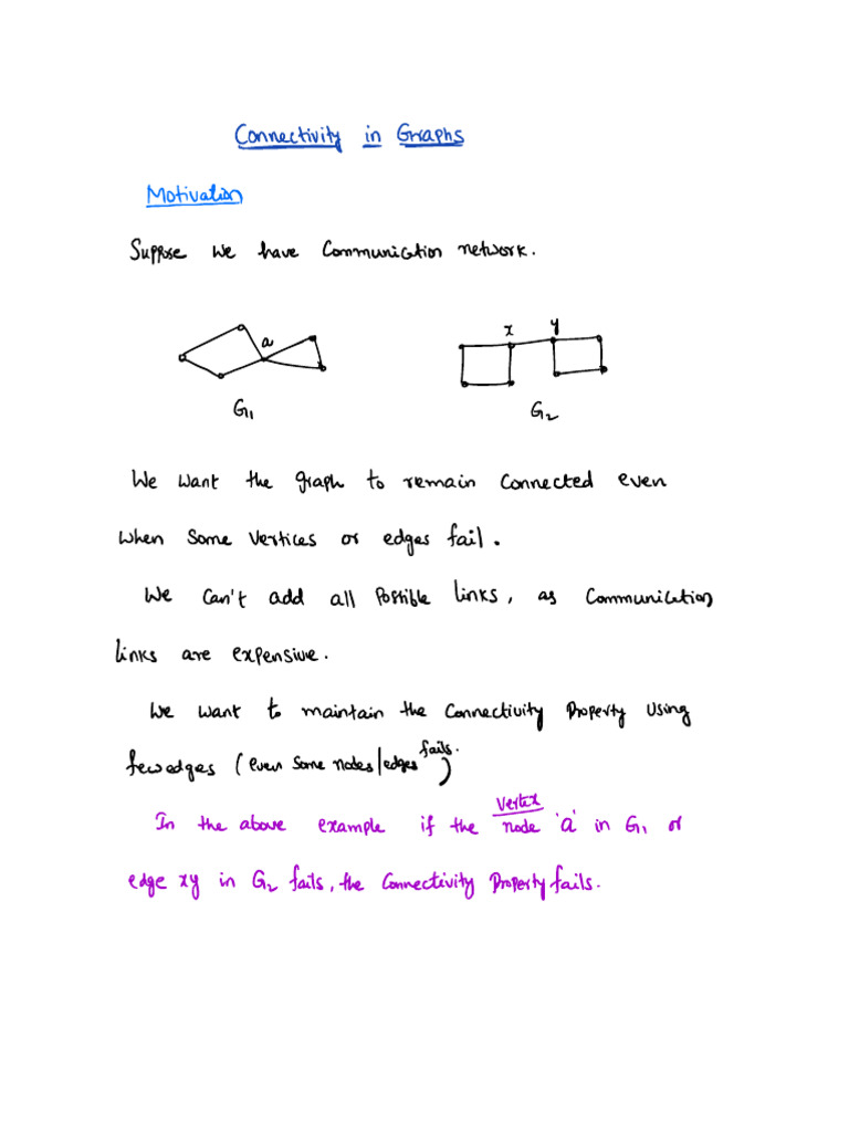 L12!13!14 Connectedness Main | PDF | Vertex (Graph Theory ...