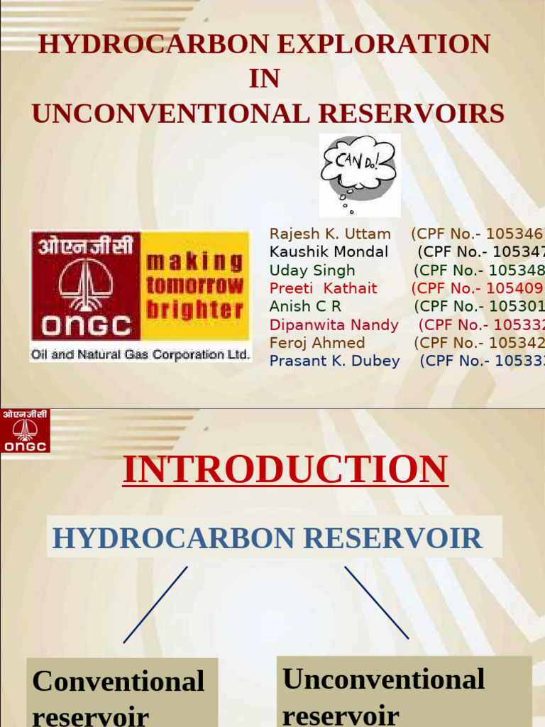 HYDROCARBON EXPLORATION in UNCONVENTIONAL RESERVOIR | PDF | Petroleum | Petroleum Reservoir