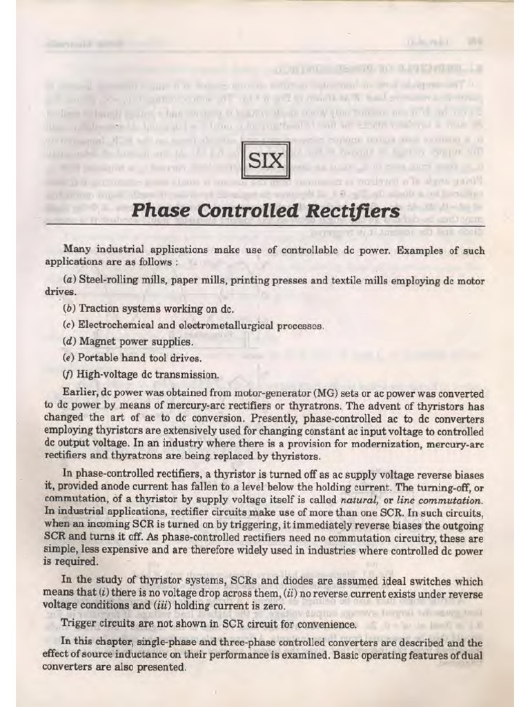 Phase Controlled Rectifiers | PDF