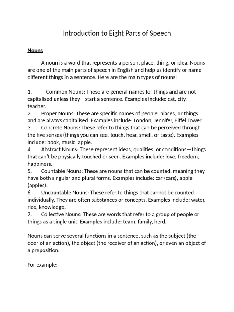 Grammar Lesson (1) | PDF | Noun | Morphology