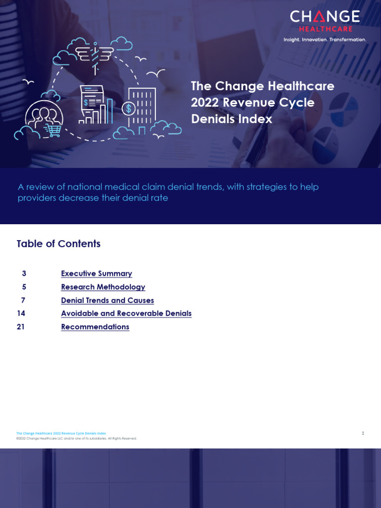 CHC RCM Denials Index 2022 | PDF | Automation | Analytics