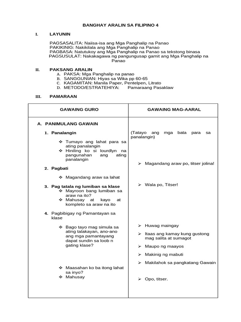 TTL-LP-FILIPINO | PDF