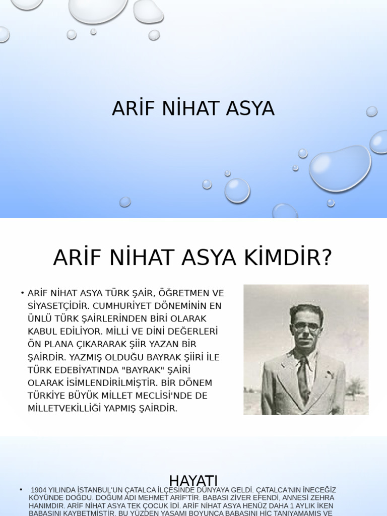 Arif Nihat Asya | PDF