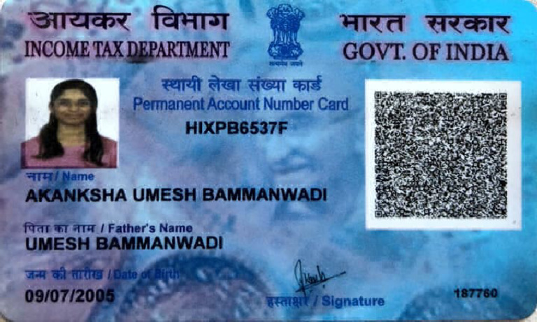 Akanksha Pan Card | PDF
