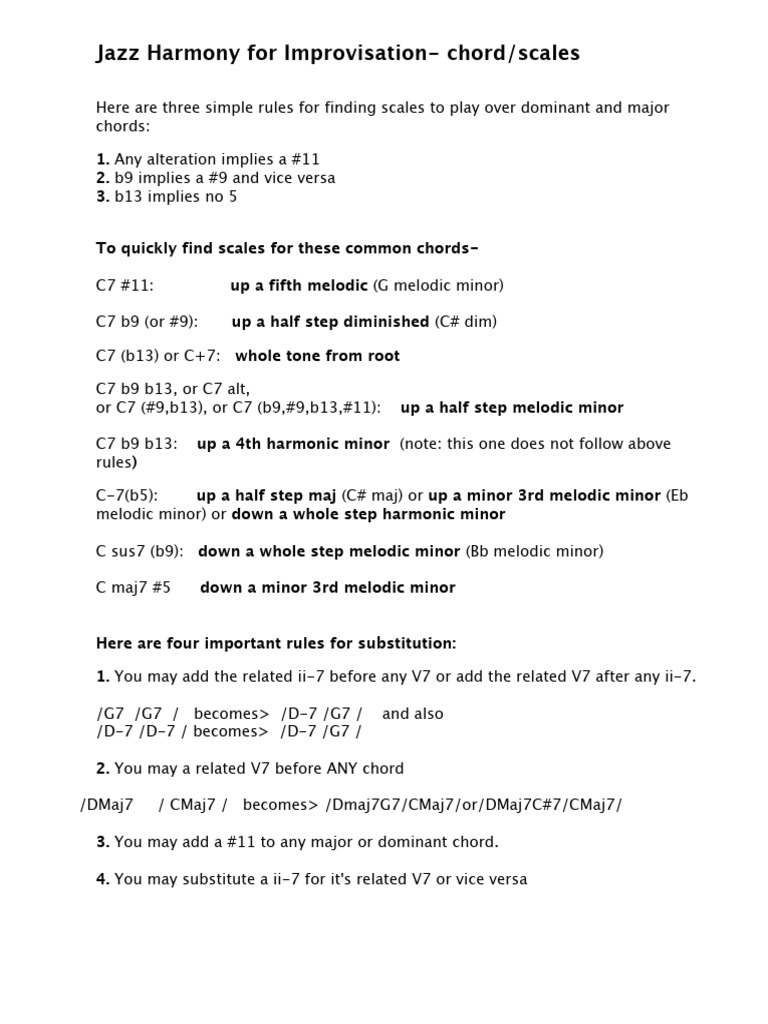_ChordScaleTheory | PDF | Chord (Music) | Harmony