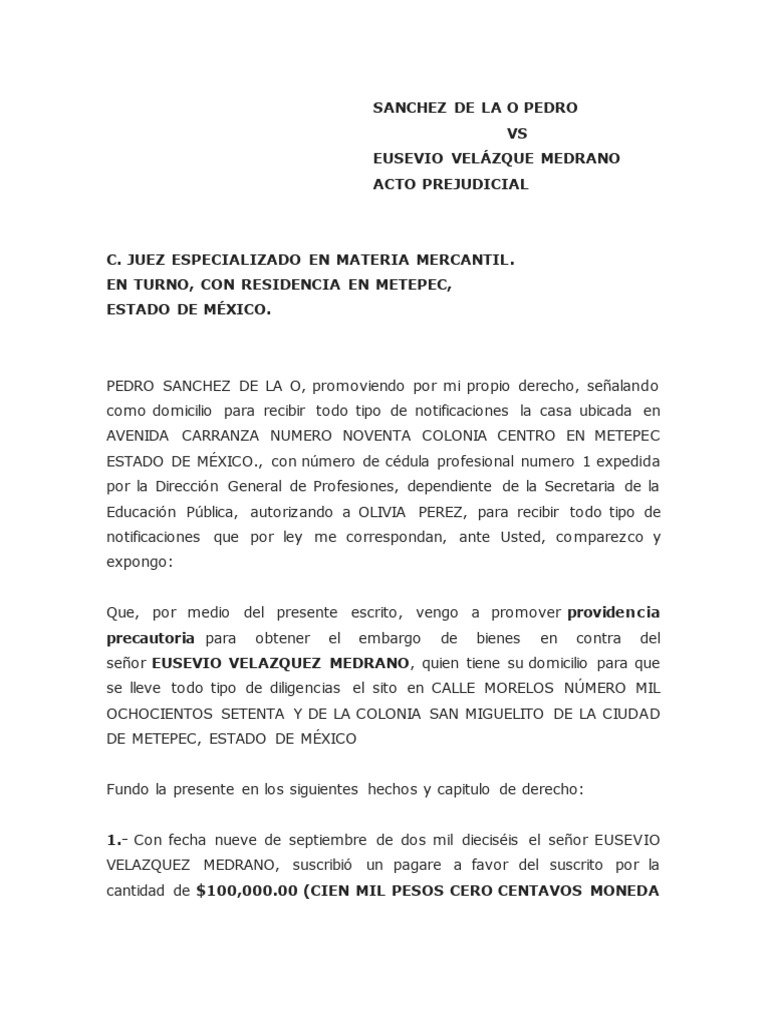 Acto Prejudicial 2 | PDF