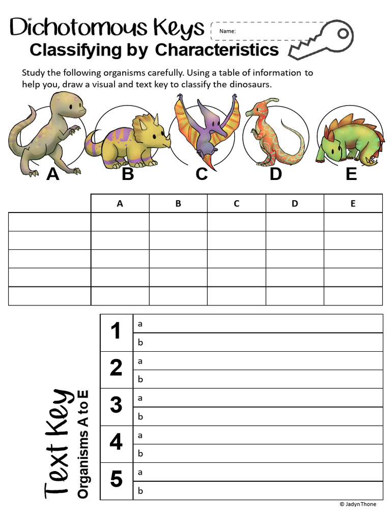 DIY Dinosaur Key - Activity | PDF