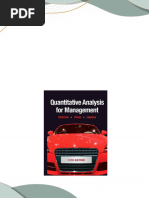 Quantitative Analysis Management 11th Edition Solution Manual PDF | PDF | Business