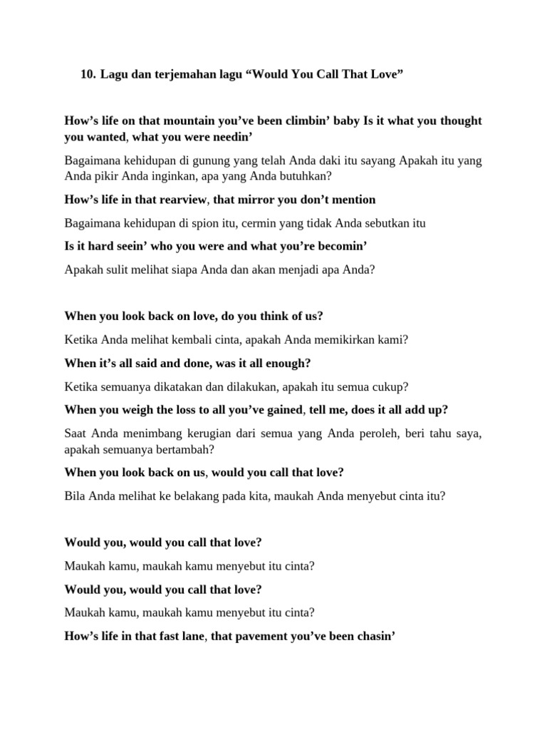 Refleksi Cinta dan Kehilangan | PDF