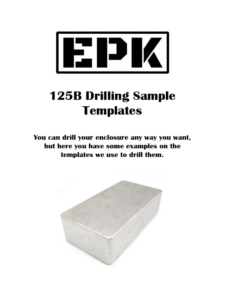 Enclosure Drilling Templates | PDF