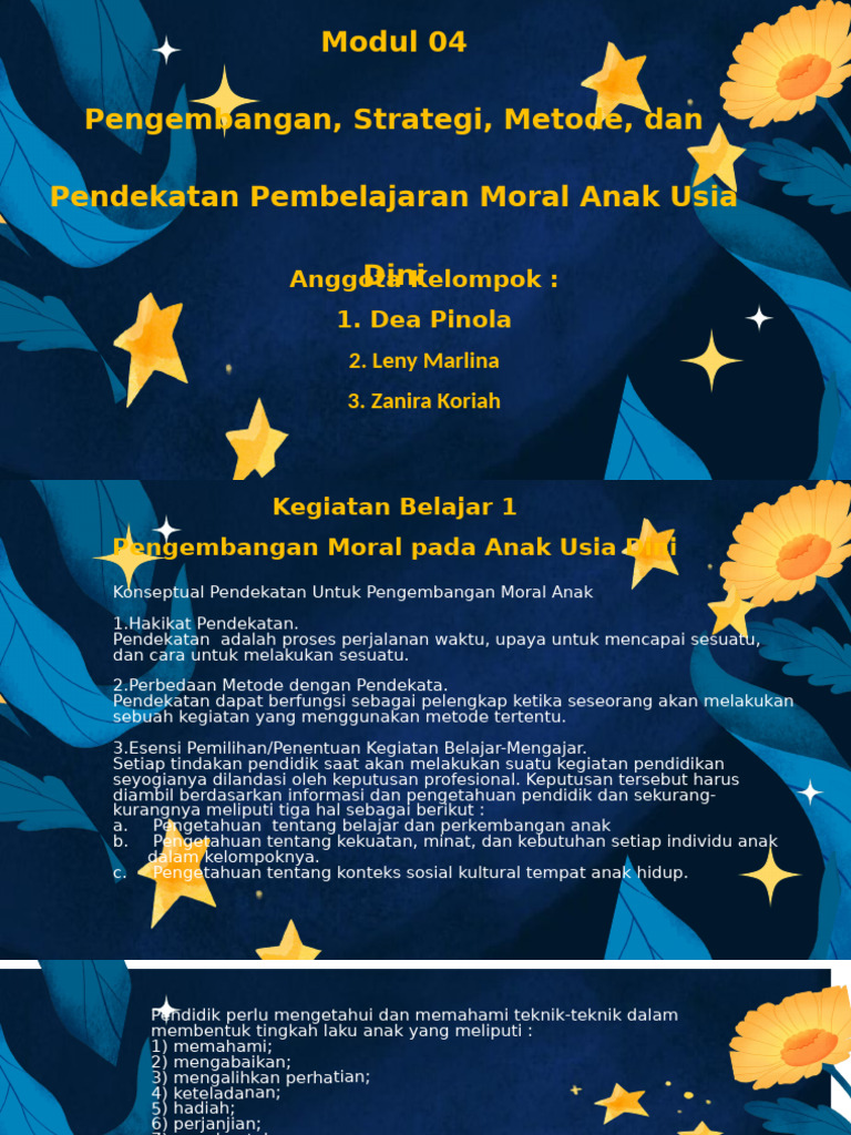 Metode Pengembangan Moral & Nilai-nilai Agama (Kelompok 2) | PDF