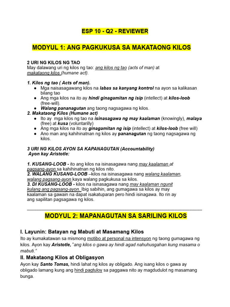 Ireview - ESP 10 Q2 | PDF