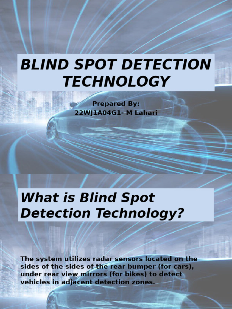 Blind Spot Detection System Overview | PDF
