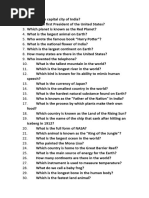 Class 2 GK Questions With Answers | PDF