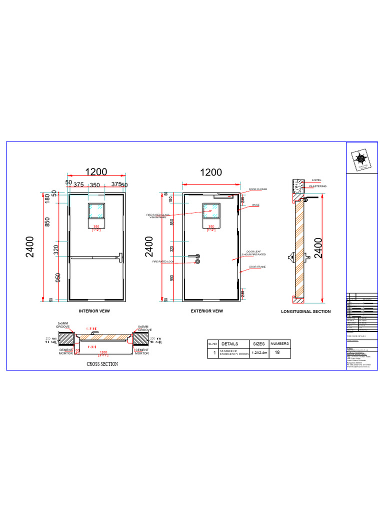 Gm Vision -Fire Door Details9.10.24 | PDF | Door | Building Engineering