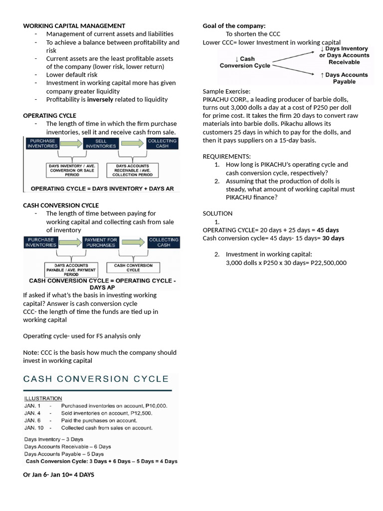 Working Capital Management | PDF | Working Capital | Securities (Finance)