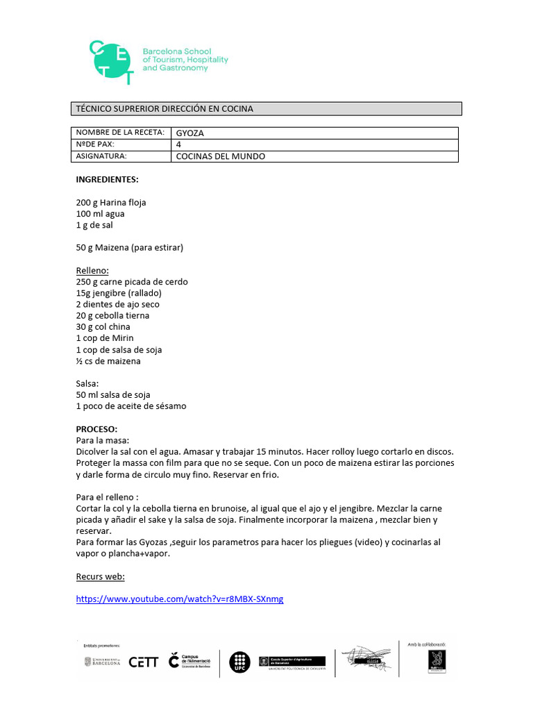 Gyoza | PDF