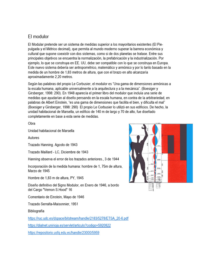 El Modulor | PDF