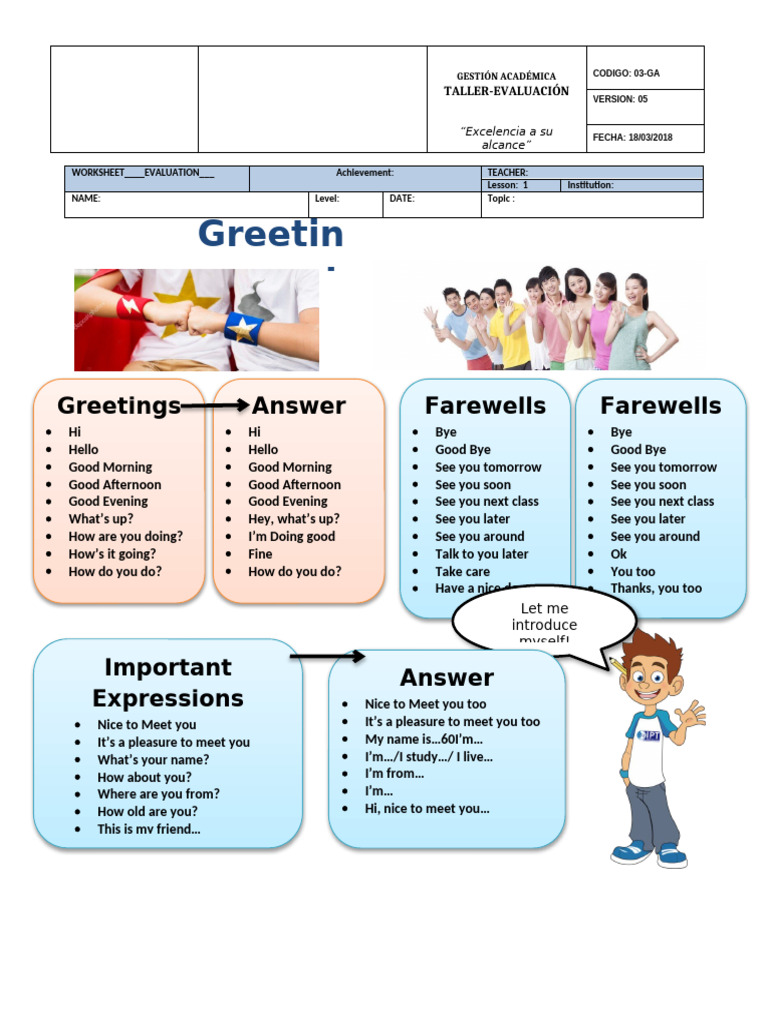 Unit 1 Greetings and Farewels IPT | PDF | Linguistics | Linguistic Morphology